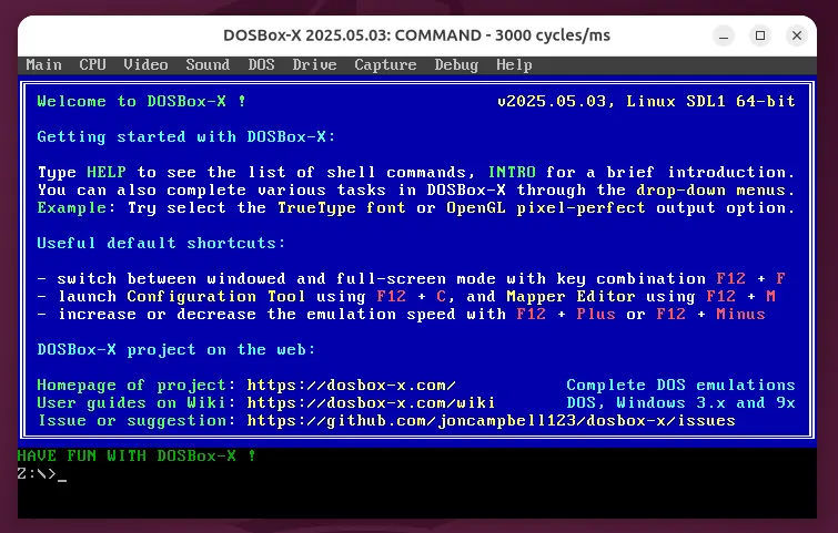 如何使用Dosbox-X运行旧的DOS游戏和应用 - Cdgzu.com