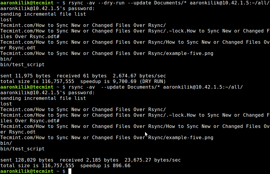 如何使用“rsync”命令同步新文件和更改的文件 - Cdgzu.com