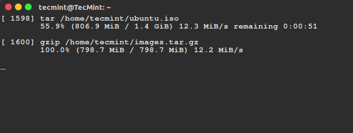 进度 – 显示（cp、mv、dd、tar）命令的复制数据百分比 - Cdgzu.com
