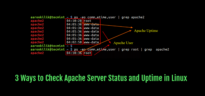 在 Linux 中检查 Apache 服务器状态和正常运行时间的 3 种方法 - Cdgzu.com