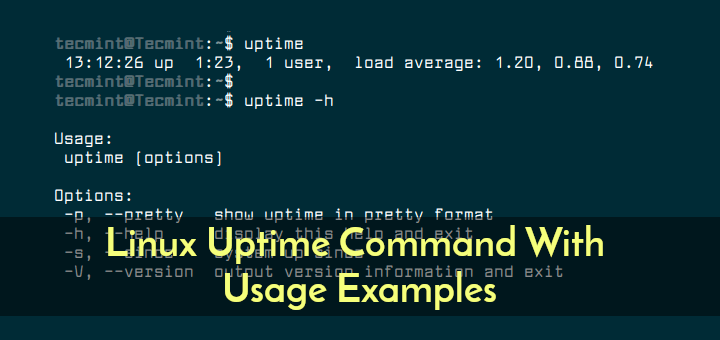 Linux Uptime 命令及用法示例