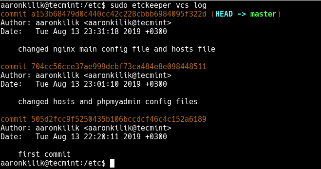 如何在 Linux 上使用 Etckeeper 通过版本控制来管理 /etc - Cdgzu.com