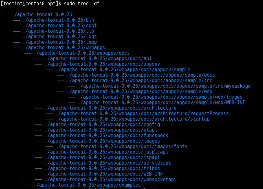 linux“树命令”的使用示例 - Cdgzu.com