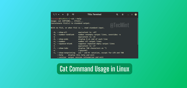 如何在 Linux 中使用 Cat 命令 [22 个有用示例] - Cdgzu.com