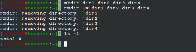 适合初学者的 Linux Rmdir 命令示例