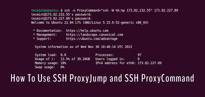 如何通过SSH ProxyJump和ProxyCommand连接远程Linux - Cdgzu.com
