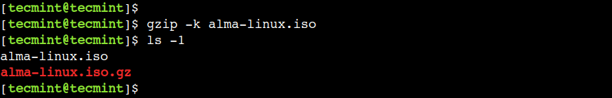 在 Linux 中使用 Gzip 命令的 13 个实际示例