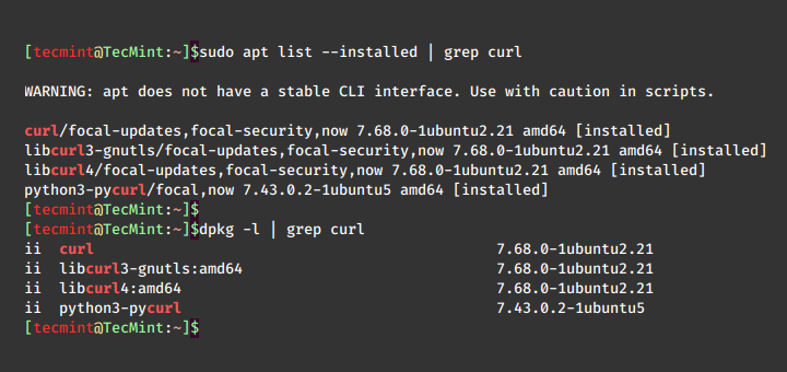 如何检查 Linux 上是否安装了特定软件包