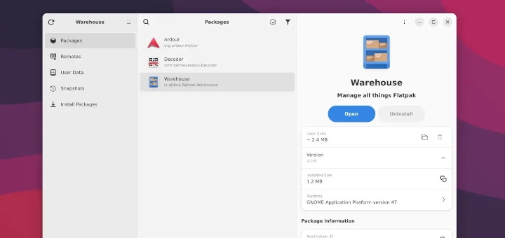 Warehouse：在 Linux 中管理 Flatpak 应用程序的终极 GUI - Cdgzu.com