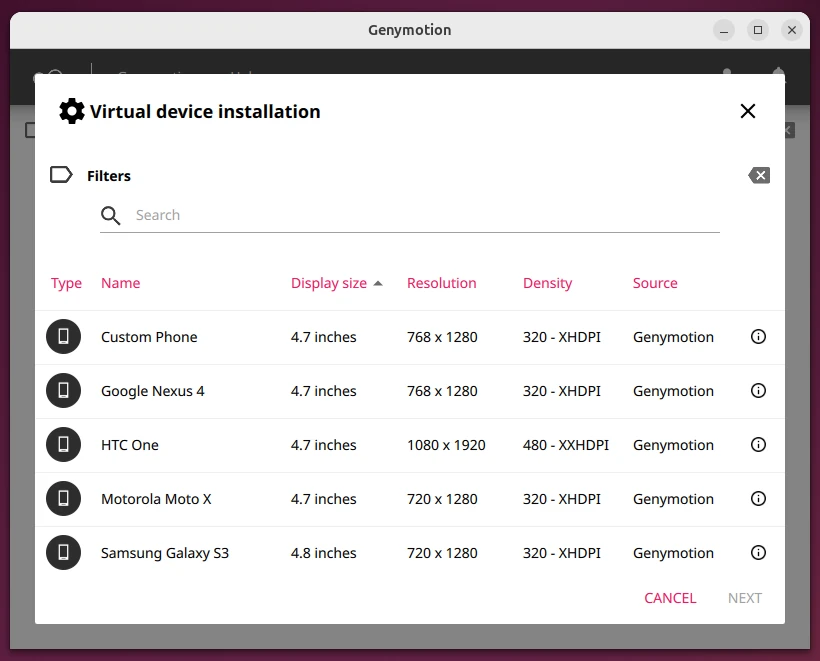 如何使用genymotion Android模拟器在ubuntu上运行android应用程序