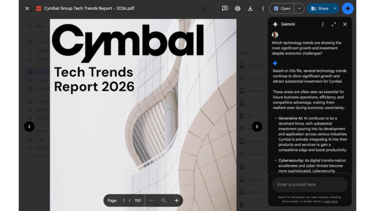 Google Drive中的双子座” PDF处理功能改进了[Google Workspace] - Cdgzu.com