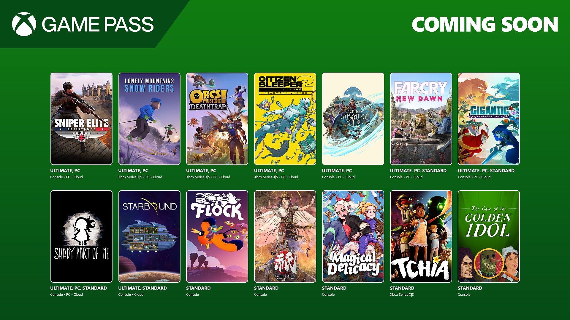 Xbox Game Pass 新增《孤岛惊魂：新曙光》、《永恒搁浅》、《狙击精英：抵抗》等 - 新闻 - Cdgzu.com