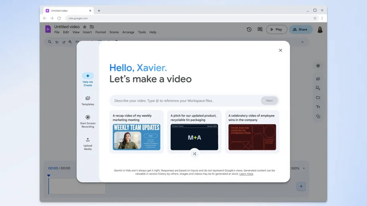 新服務！ AI視頻創建“ Google VIDS”宣布[Google Cloud Next '24] - Cdgzu.com