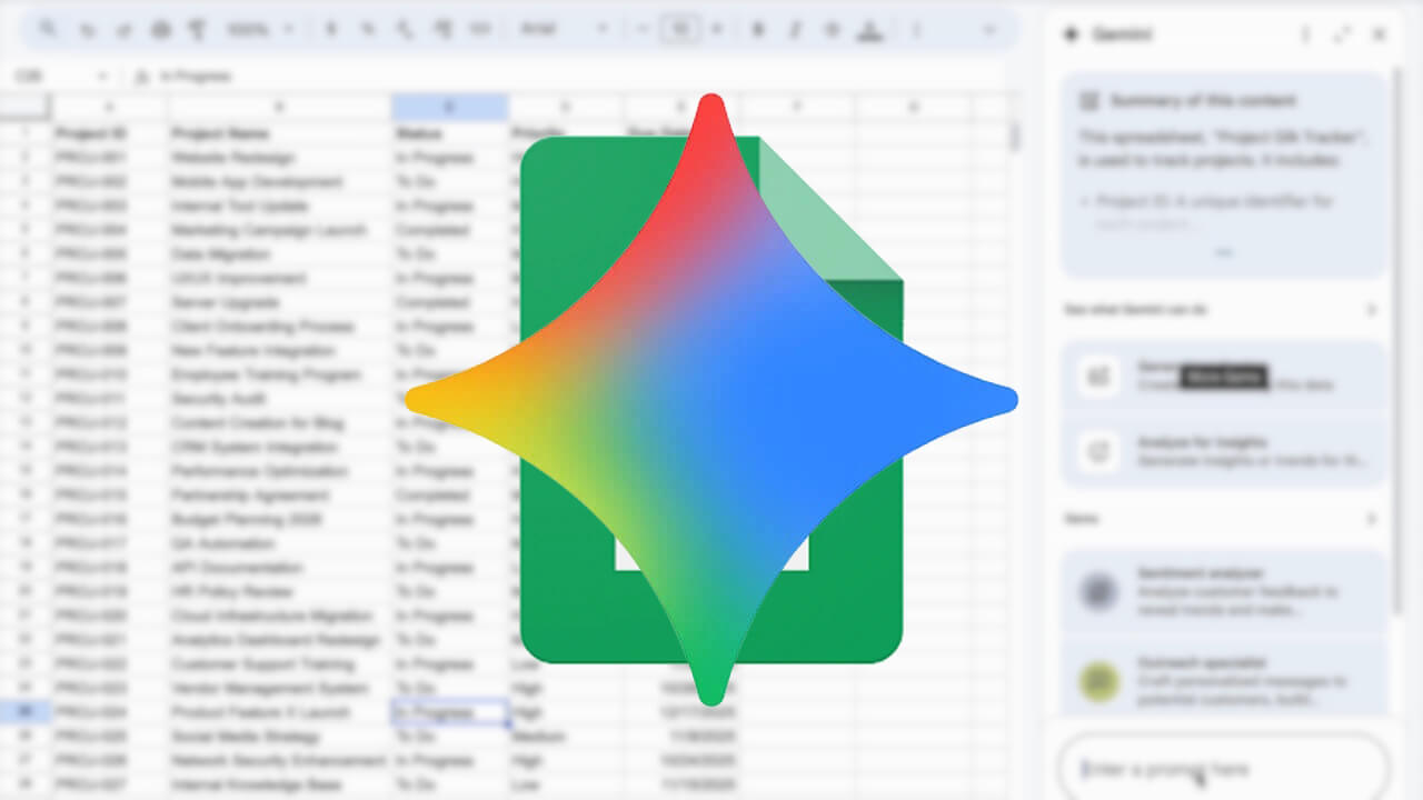 “Google 電子表格中的 Gemini”允許同時執行多個操作 [Google Workspace] - Cdgzu.com